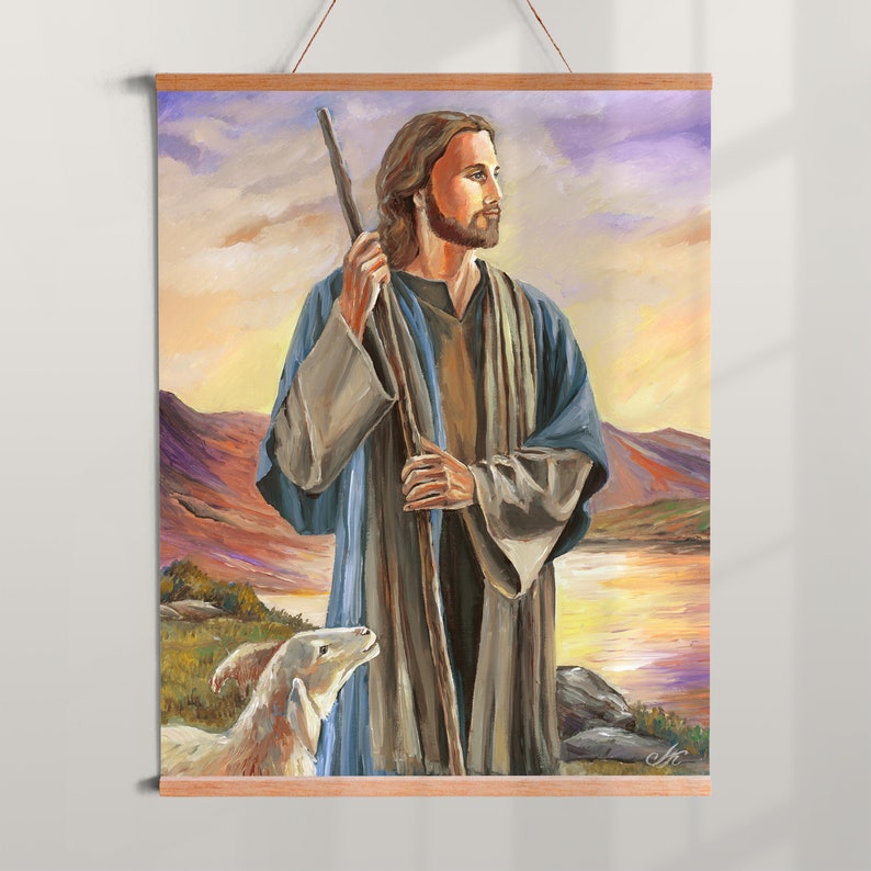 Realistic Jesus Christ Print From Acrylic Painting Original Jesus Wall ...