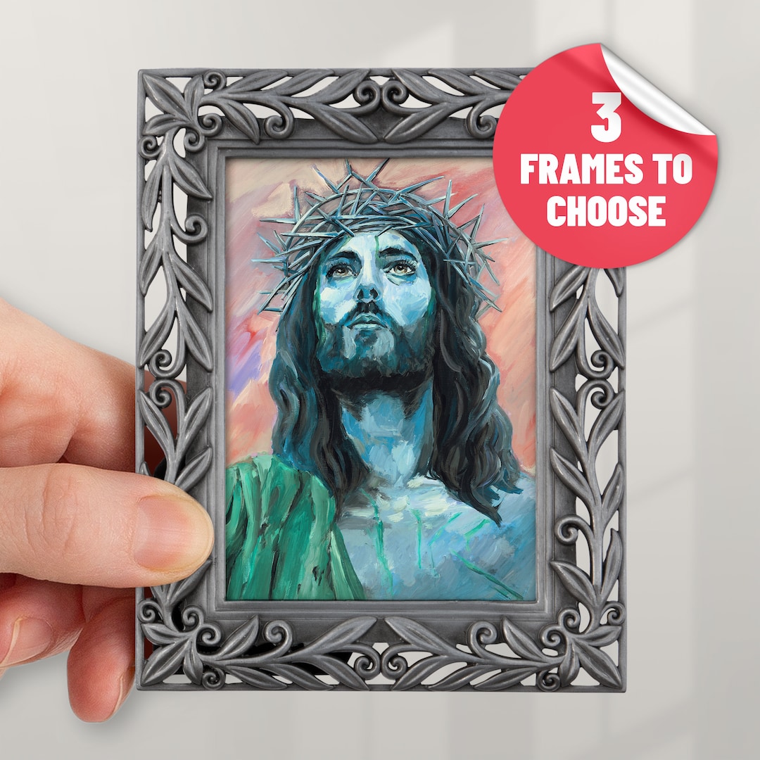 Colorful Jesus Christ Picture With Frame Art Jesus Room Decor From ...