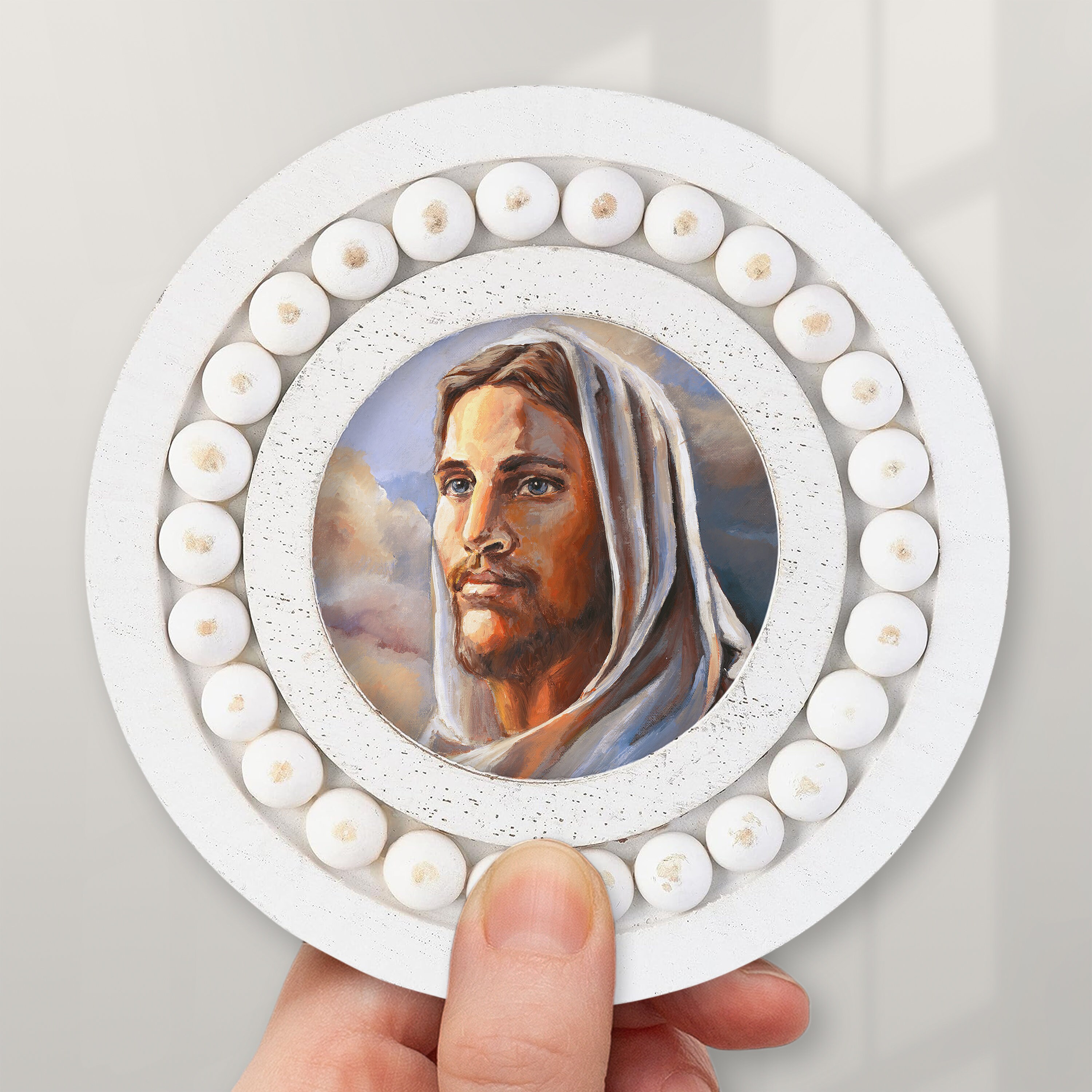 Realistic Jesus Christ Print With Frame Original Jesus Wall Decor From ...