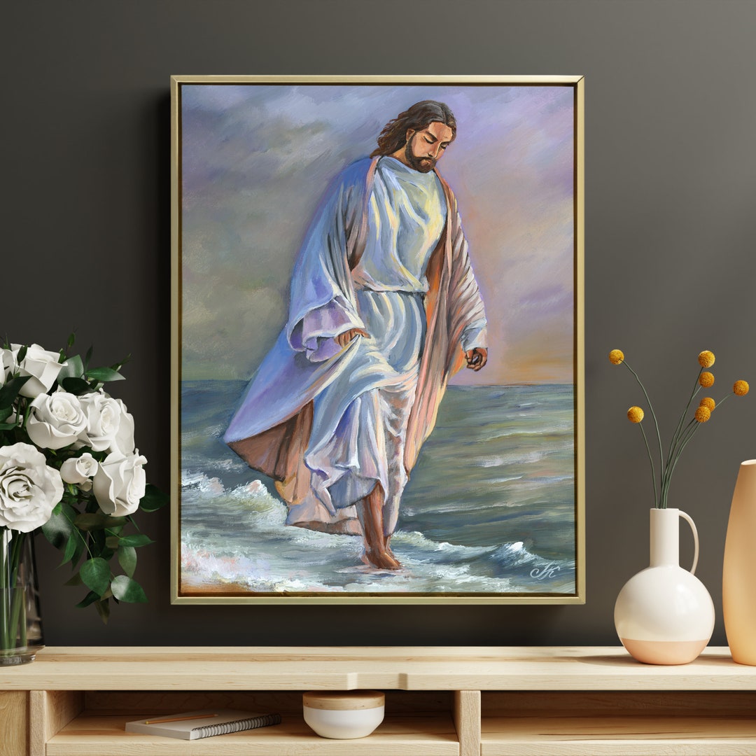 Realistic Jesus Christ Acrylic Painting on Canvas Original Jesus Wall ...