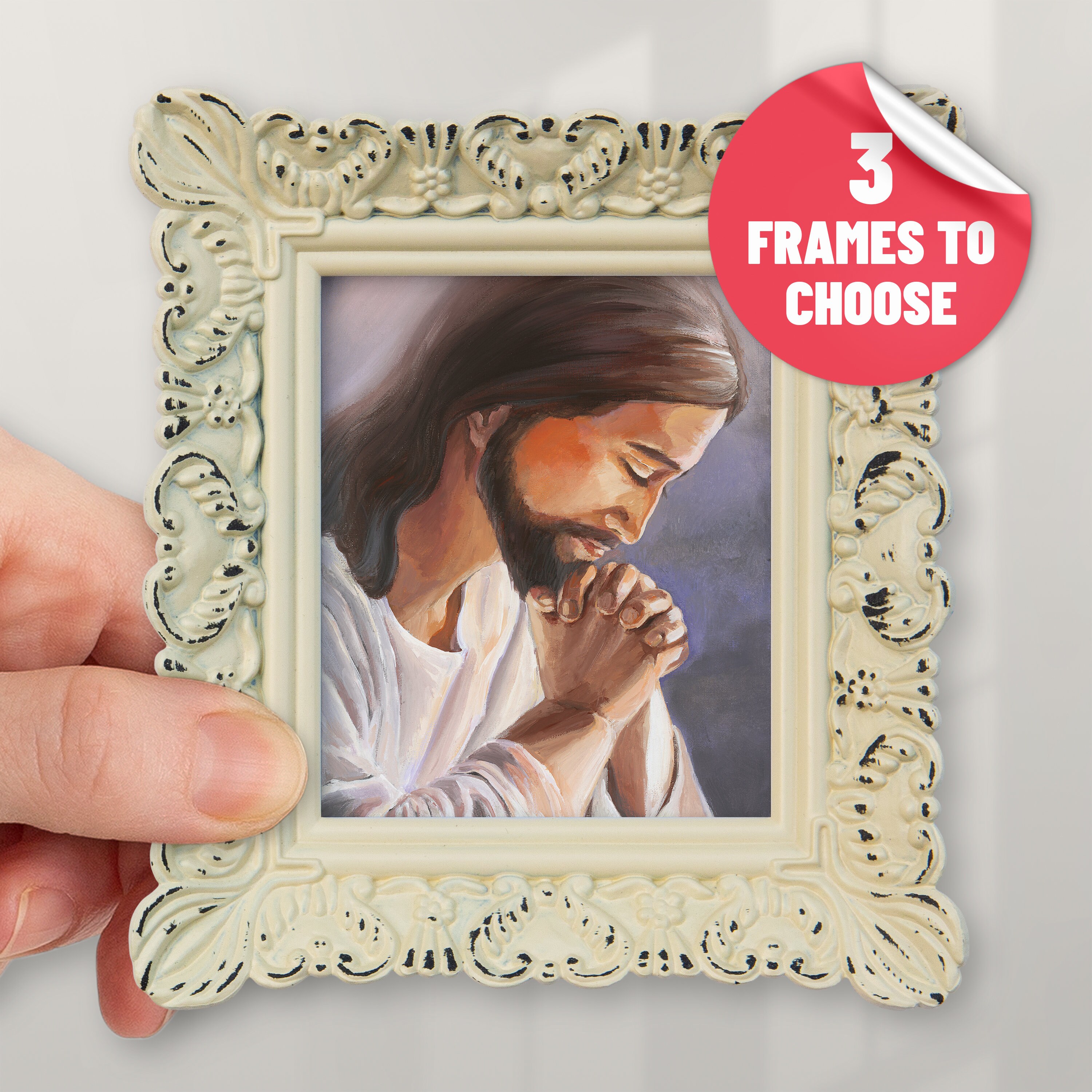 Realistic Jesus Christ Print With Frame Original Jesus Wall Decor From ...