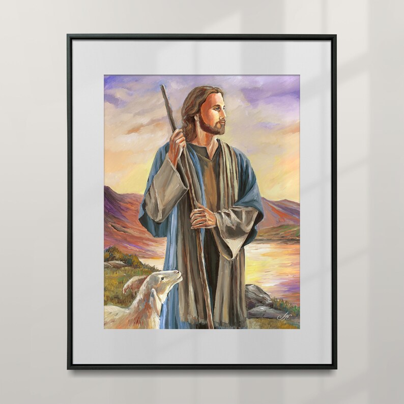 Realistic Jesus Christ Print From Acrylic Painting Original Jesus Wall ...