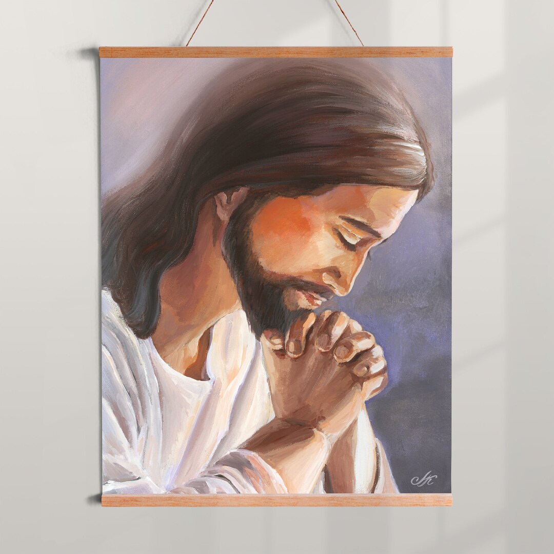 Realistic Jesus Christ Print From Acrylic Painting Original Jesus Wall ...