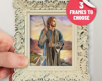 Realistic Jesus Christ Print With Frame Original Jesus Wall Decor From ...