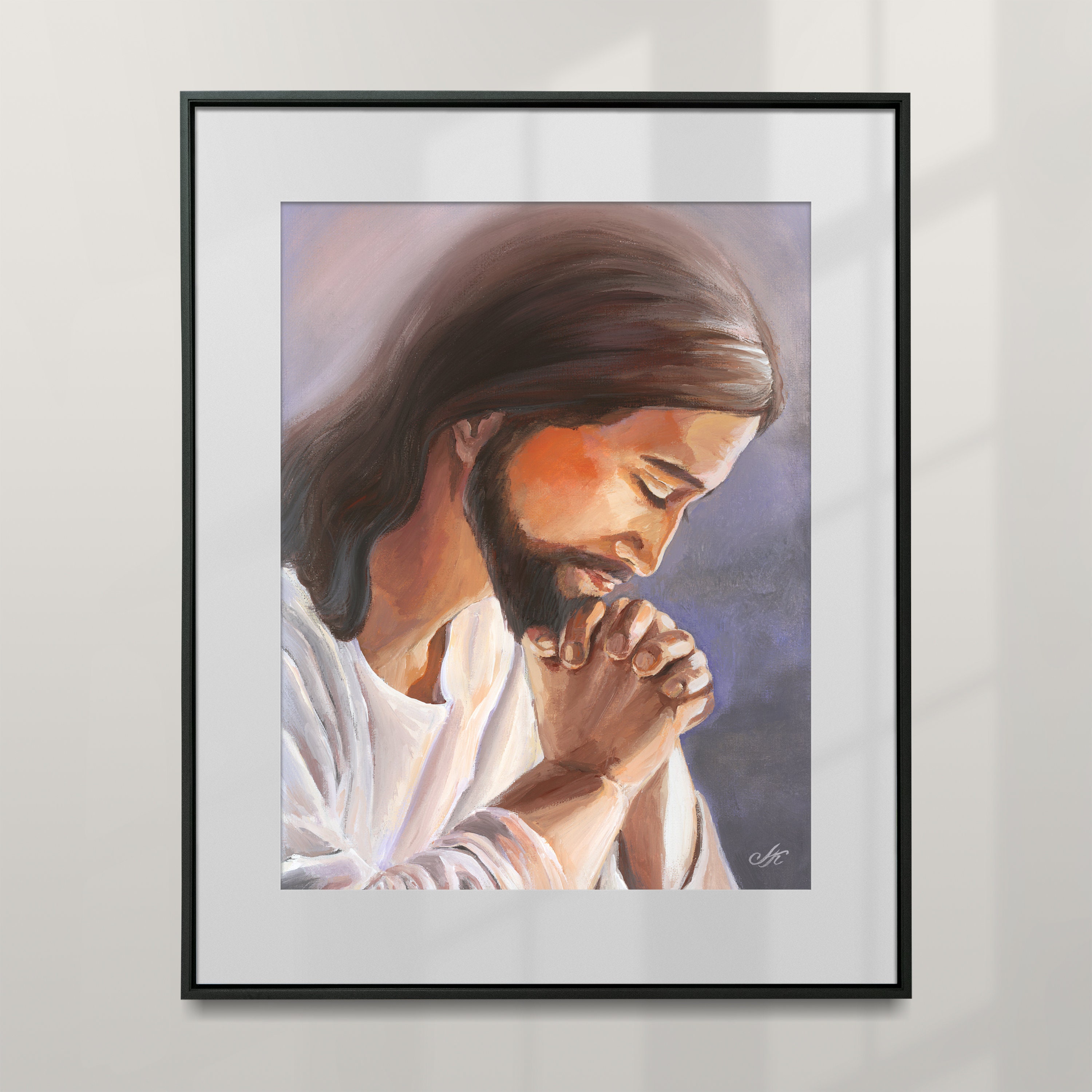 Realistic Jesus Christ Print From Painting Original Jesus Wall Decor ...