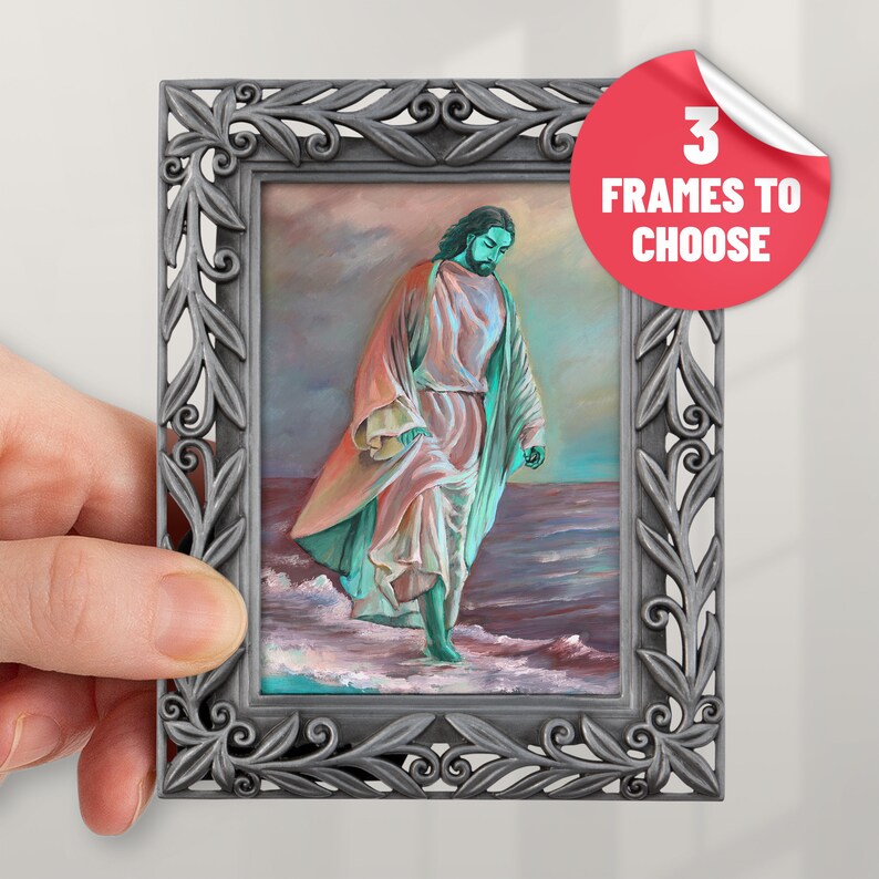 Colorful Jesus Christ Picture With Frame Art Jesus Room Decor From ...