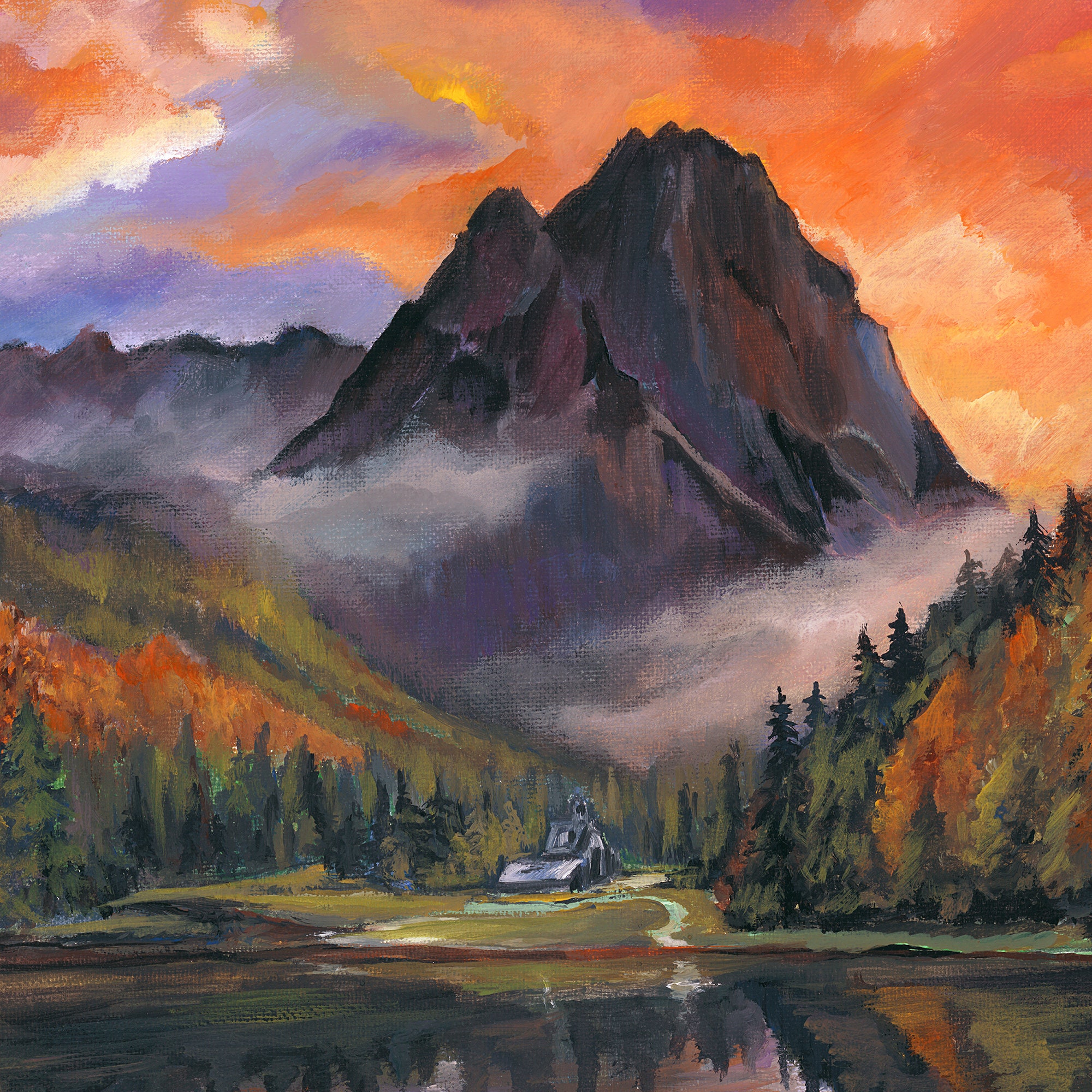 Hand Painted Original Landscape in Acrylic on Canvas - Etsy