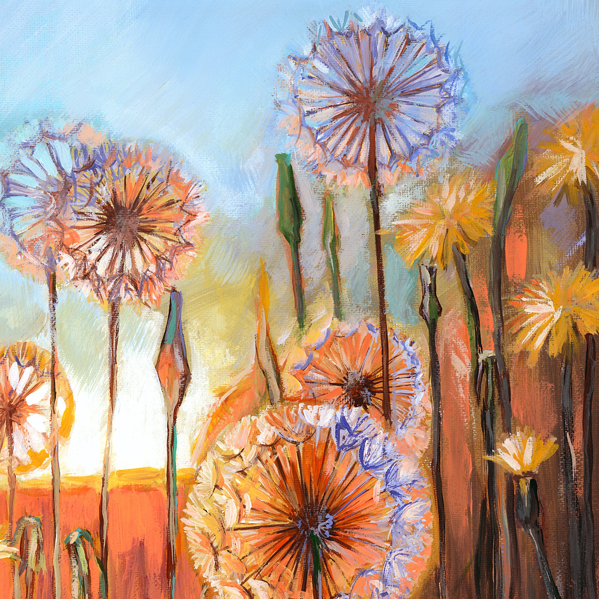Hand Painted Original Landscape in Acrylic on Canvas, Landscape ...