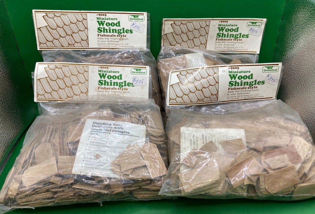 Doll House Wood Shingles Fish Scale & Octagon Styles - Etsy