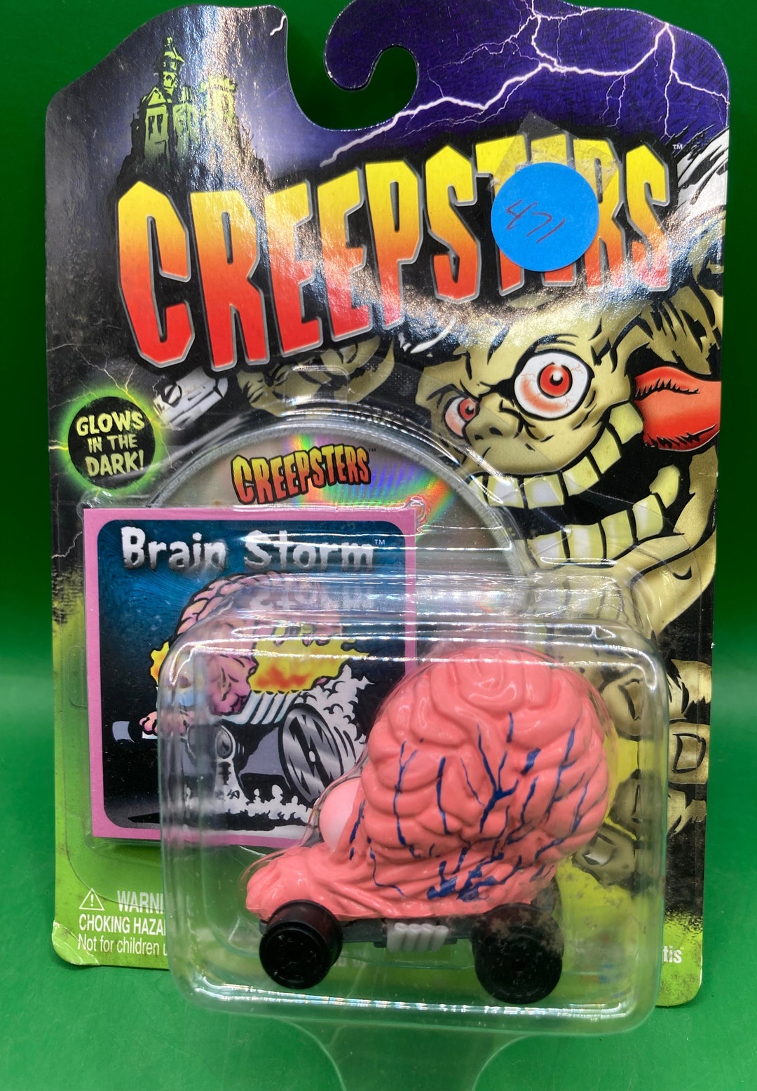 Playing Mantis Glow-in-the-dark "creepsters" Bad Guy "brain Storm" - Etsy