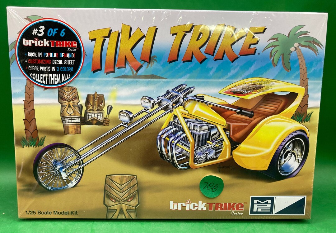 MPC Trick Trike Series Tiki Trike 1/25th Scale Plastic Model Kit - Etsy