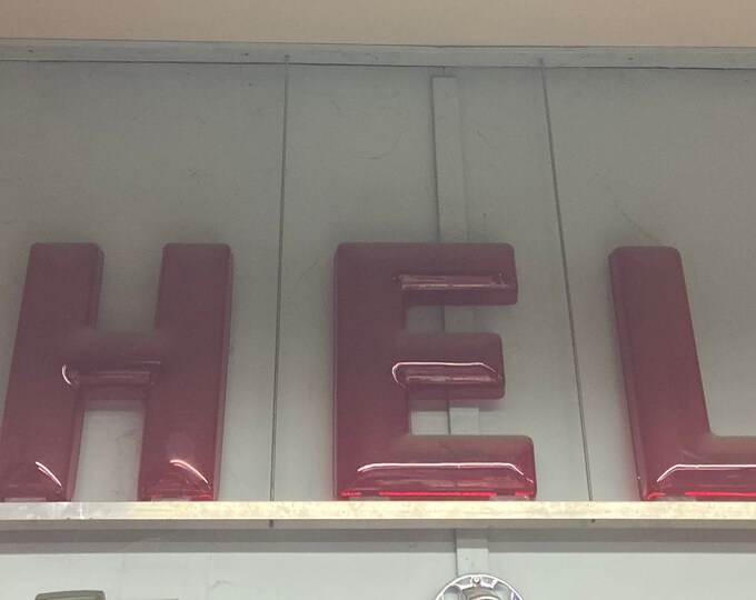 Large "shell" Gas Station Plastic Letters - Etsy