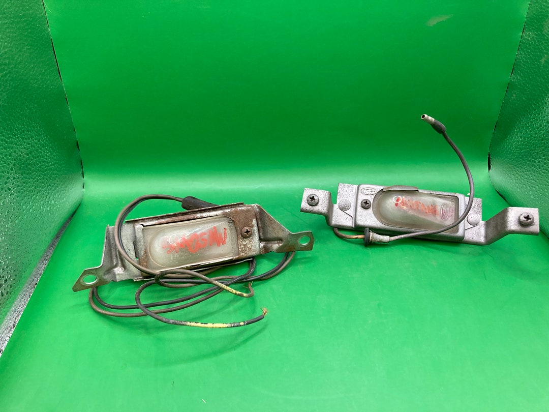 Original 1968 Ford Mustang License Plate Lights - Etsy