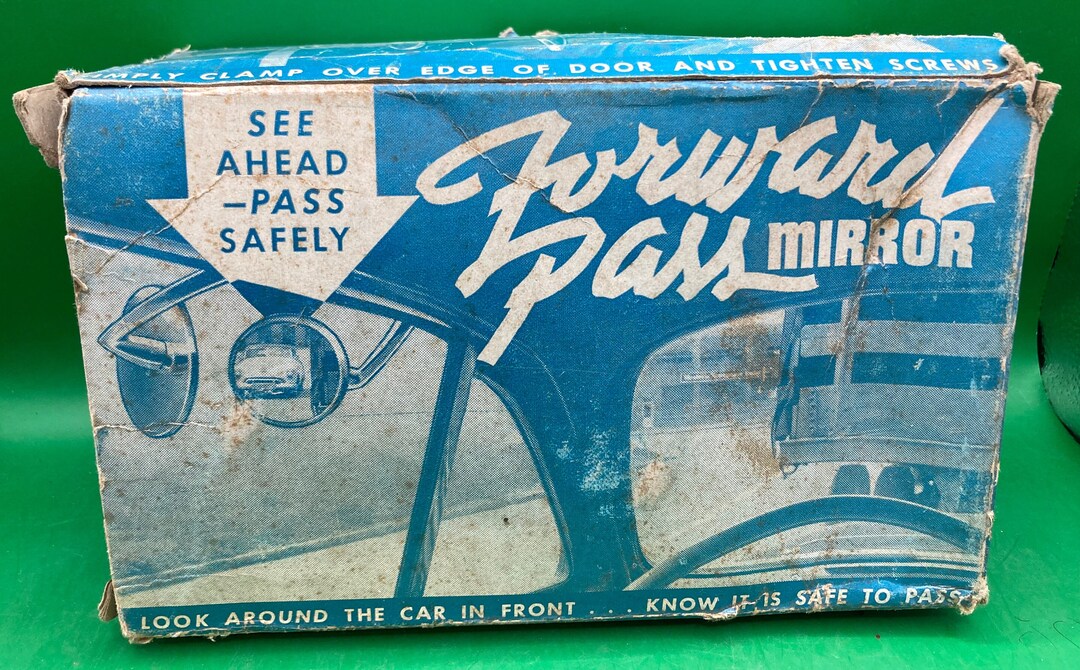 Vintage "foward Pass Mirror" Show Quality Chrome W/original Shelf Worn ...