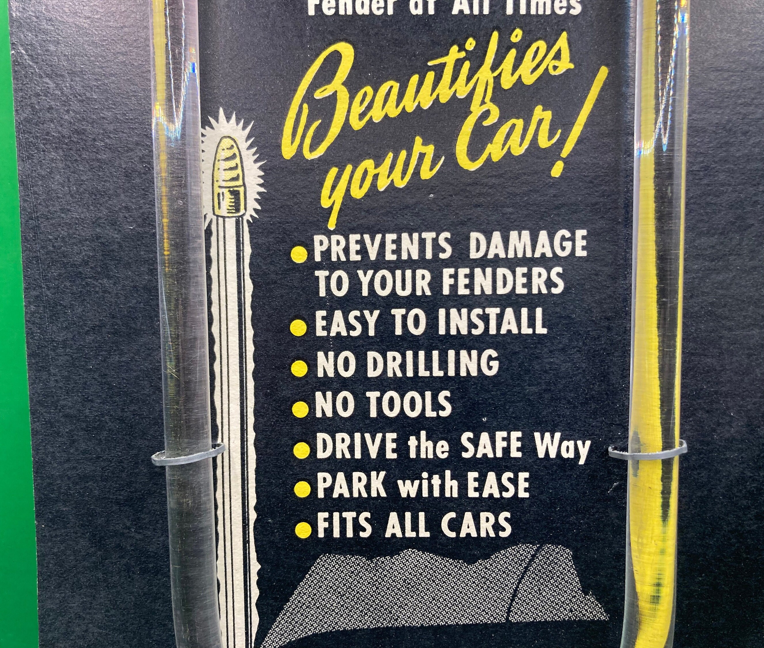 Vintage Rat Rod Custom Car Fluorescent Tip fender Guides by Rowse ...