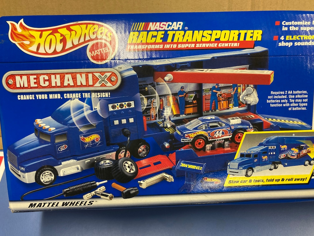 Hot Wheels mechanix NASCAR Race Transporter - Etsy