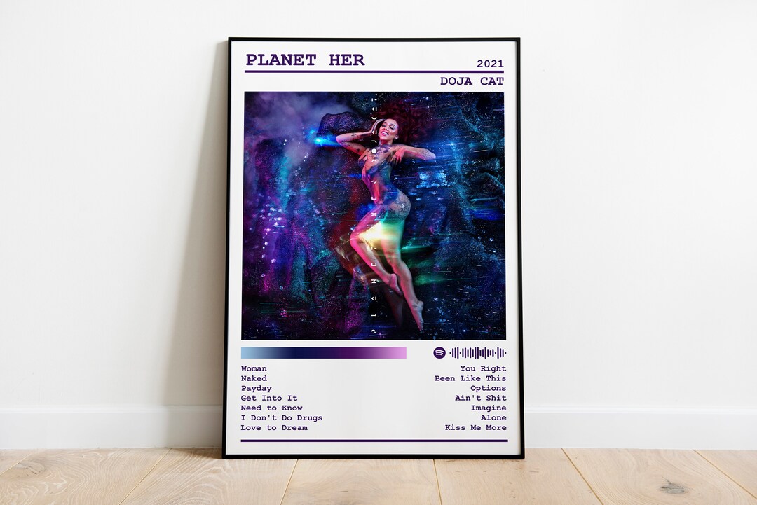 Doja Cat Poster Print Planet Her Poster Music Poster Album Cover Poster Wall Decor Music Gift ...