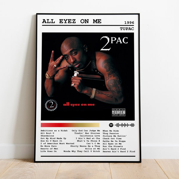 Tupac Album Cover Poster - Etsy