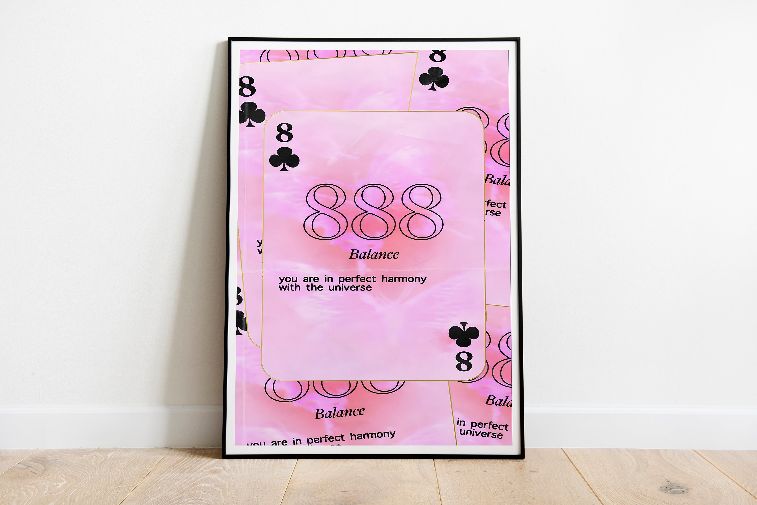 Angel Numbers 888 Poster Aura Poster Print Wall Decor Room Decor ...