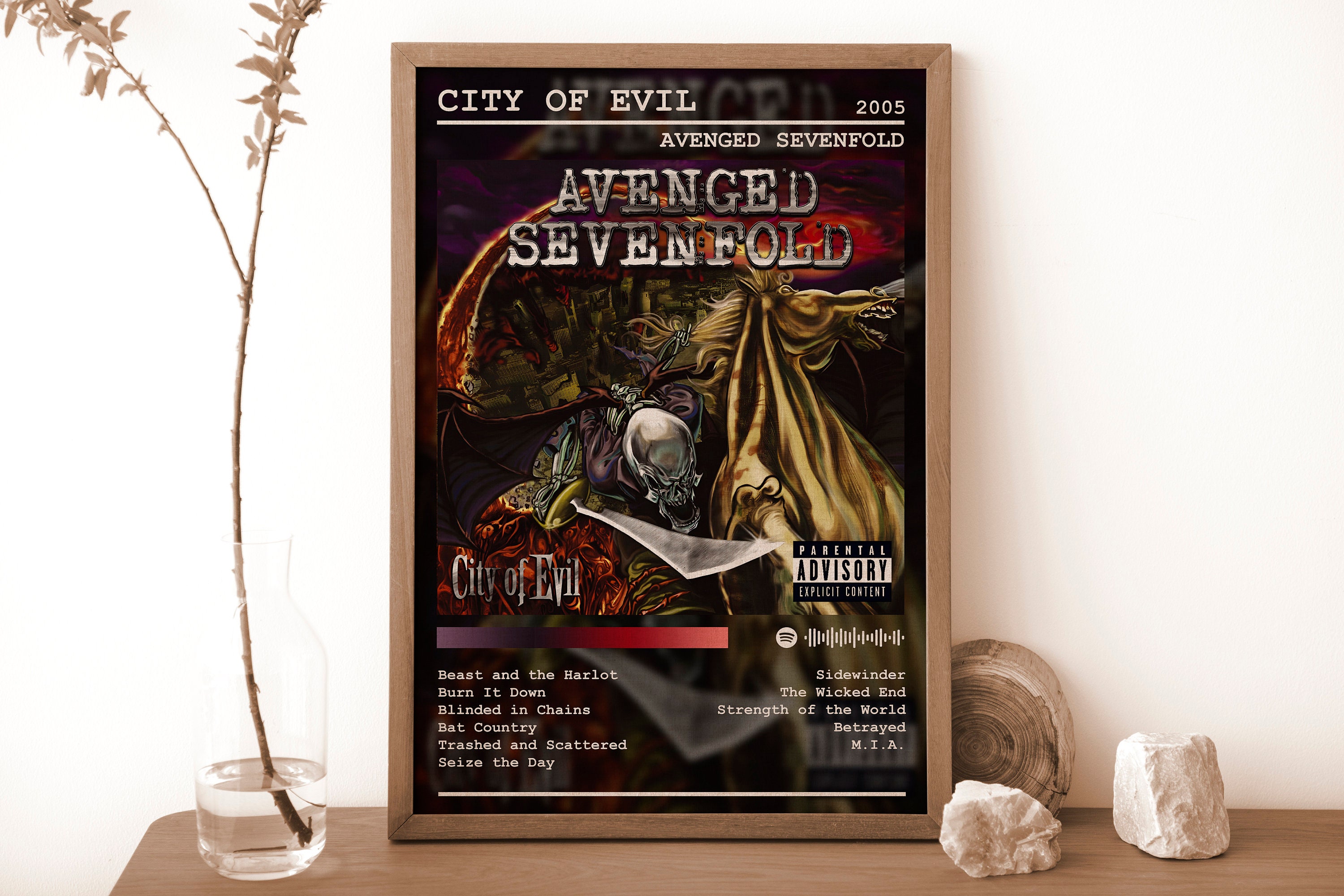 Avenged Sevenfold Poster Print | City Of Evil Poster | Music Poster ...