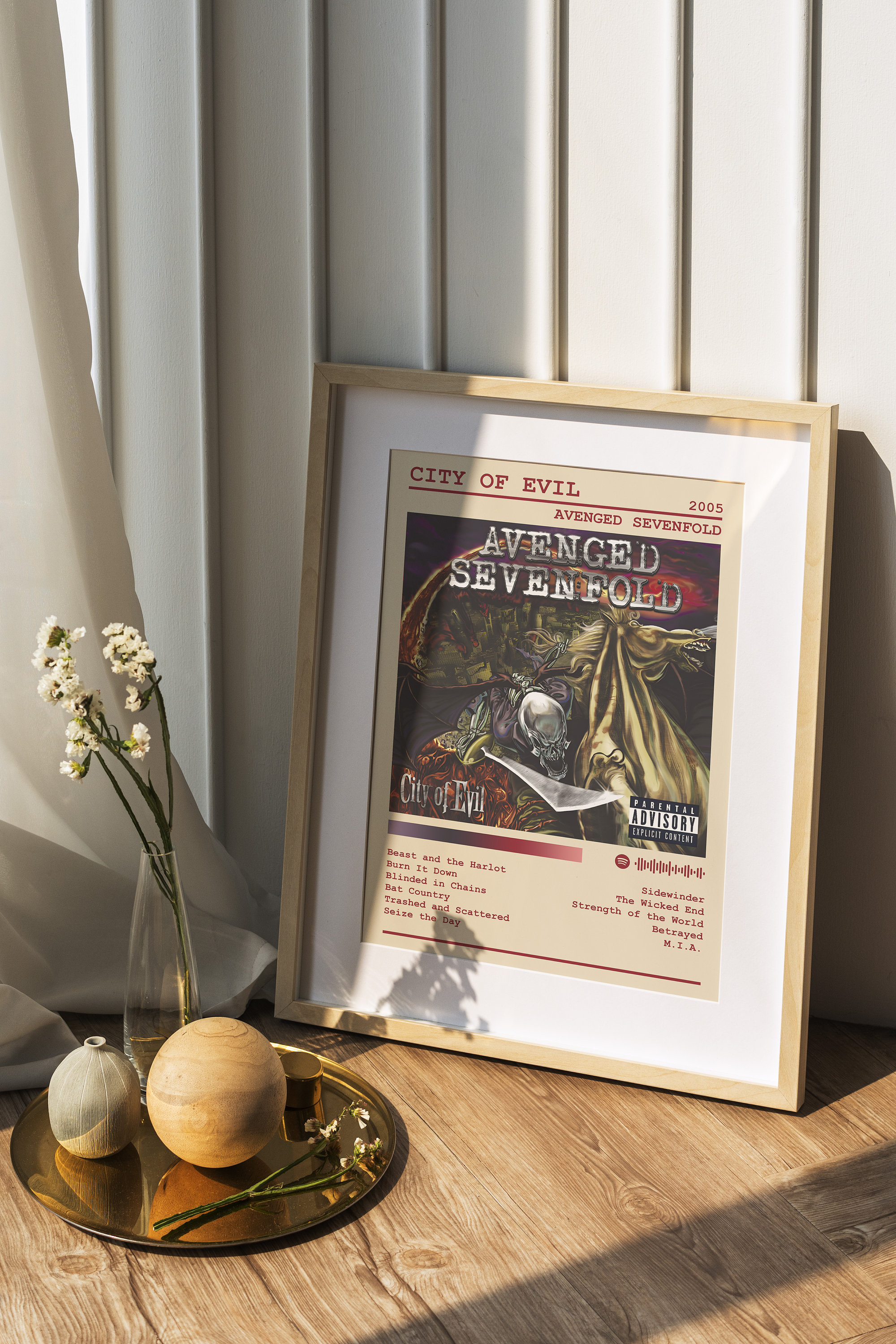 Avenged Sevenfold Poster Print | City Of Evil Poster | Music Poster ...