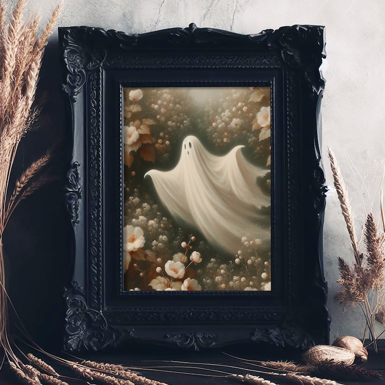 Ghost Wall Art Instant Download Halloween Party Home Decor - Etsy