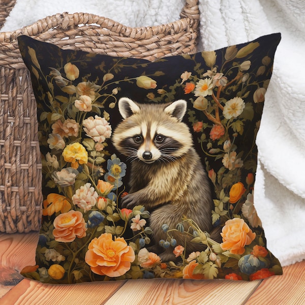 Raccoon Pillow - Etsy