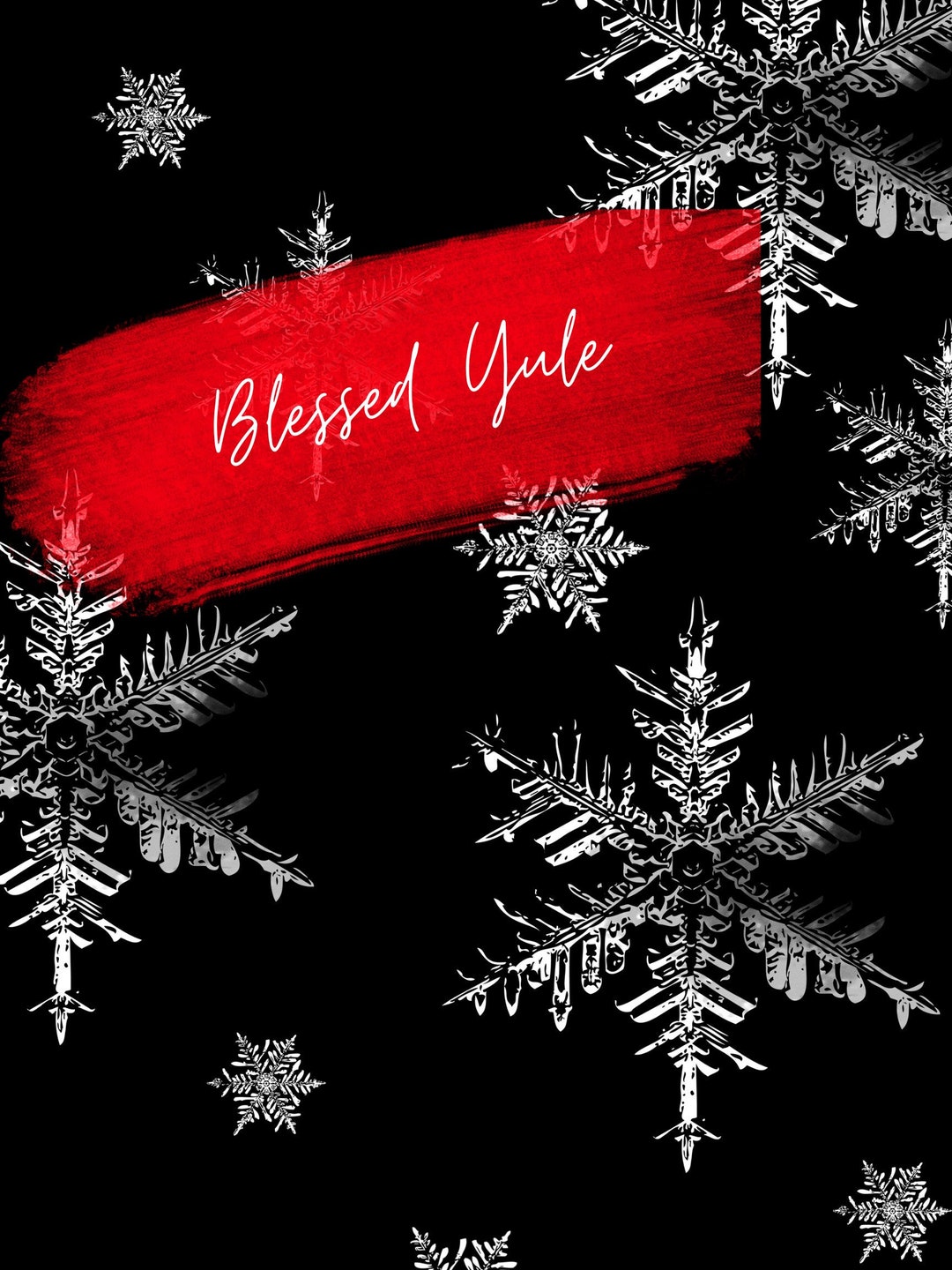 Blessed Yule- Digital File - Etsy