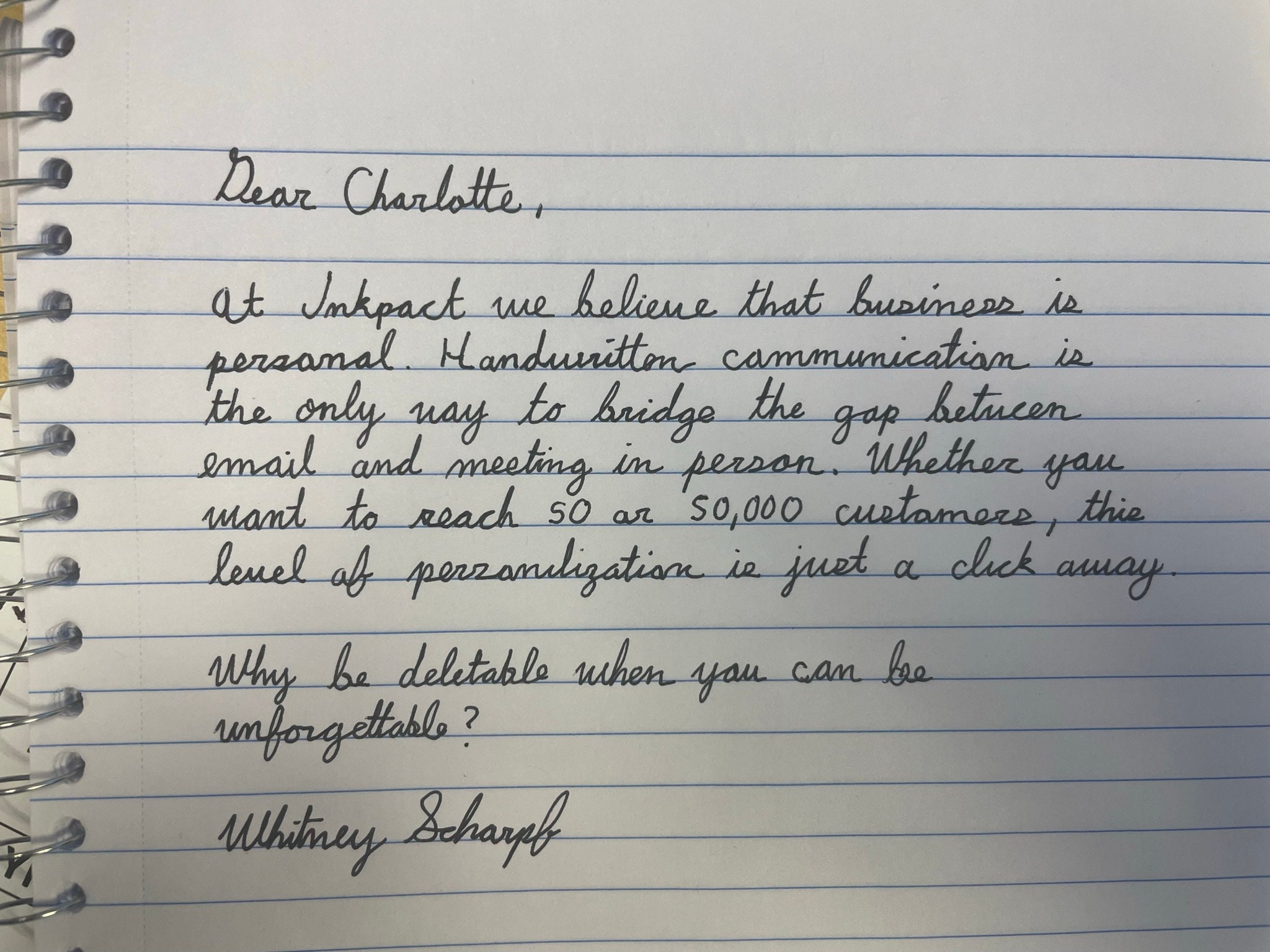 Handwriting Service for Custom Handwritten Cards, Notes, Letters, Etc ...