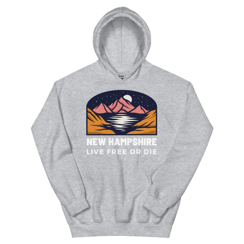 New Hampshire Hoodie | Live Free or Die, New Hampshire,new Hampshire ...