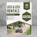 ATV / UTV Rental Flyer Customizable Digital Download Business Flyer ...