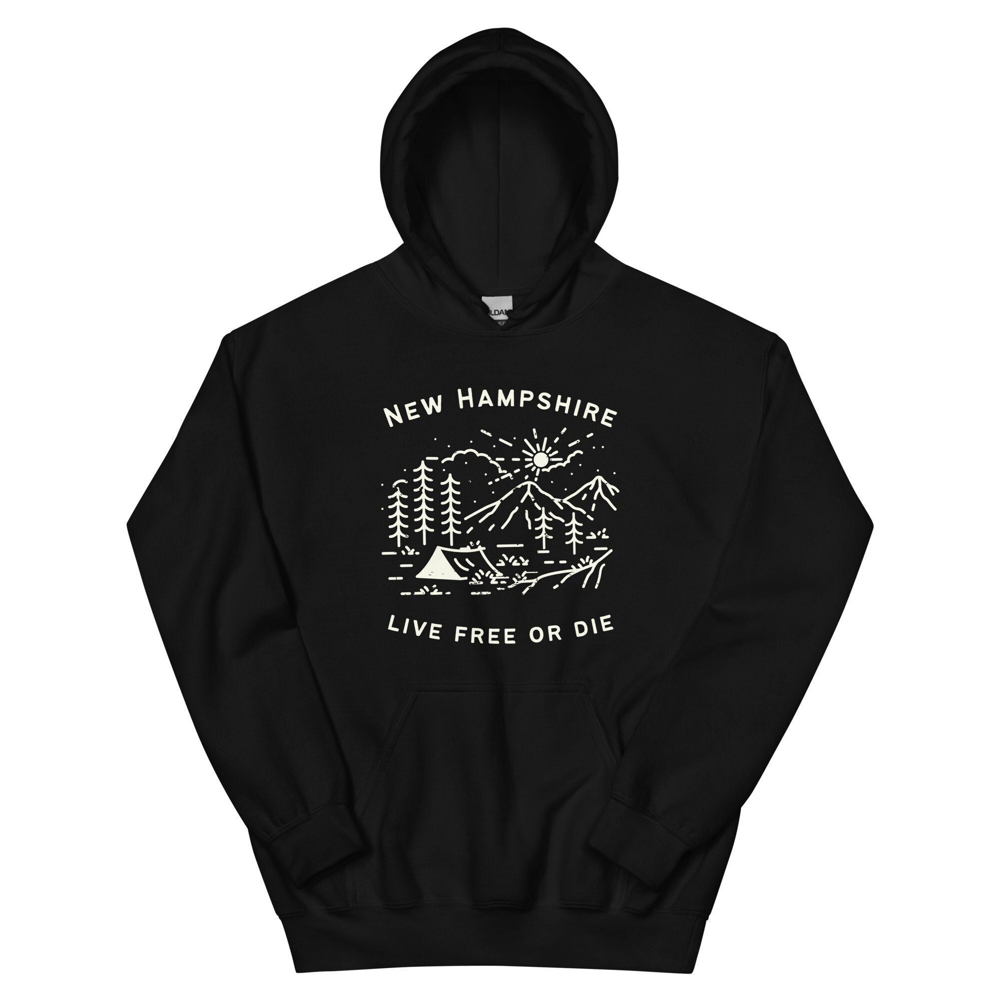 New Hampshire Hoodie | Live Free or Die, New Hampshire, New Hampshire ...