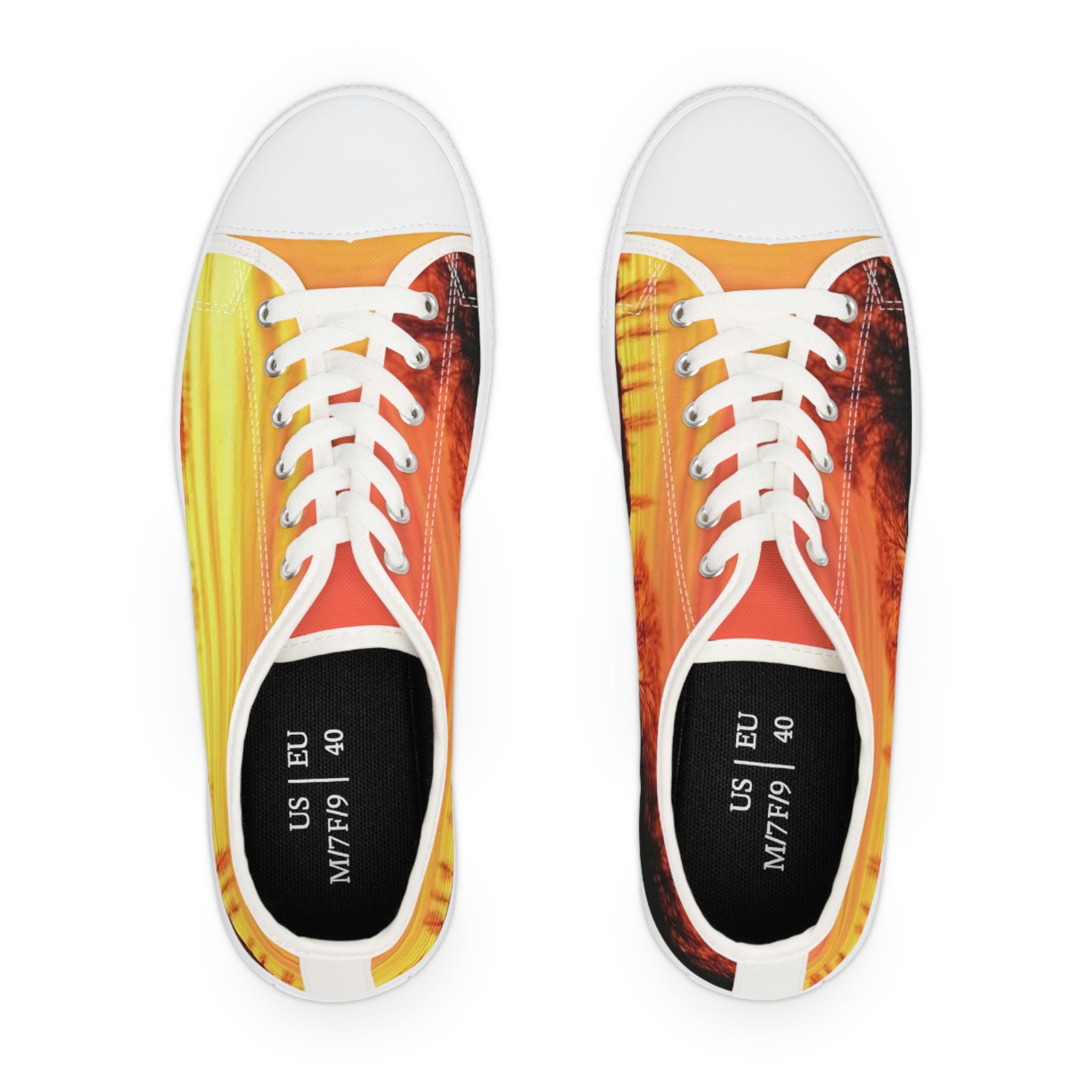 Womens Sneakers With Beautiful Sunset / Tennis Shoes / Athletic Shoes ...