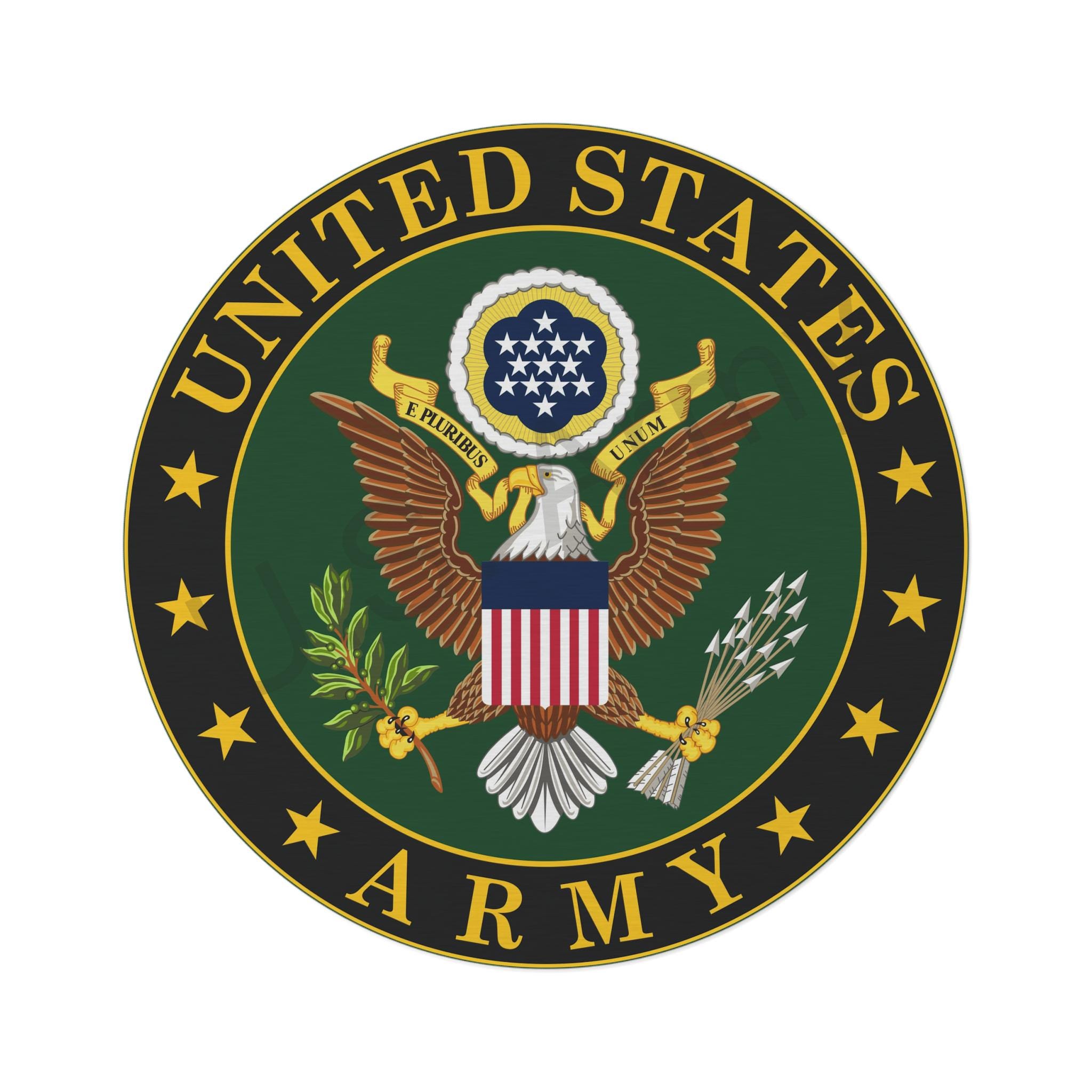 United States Army Round Area Rug Military Mat Carpet Soldiers Office ...