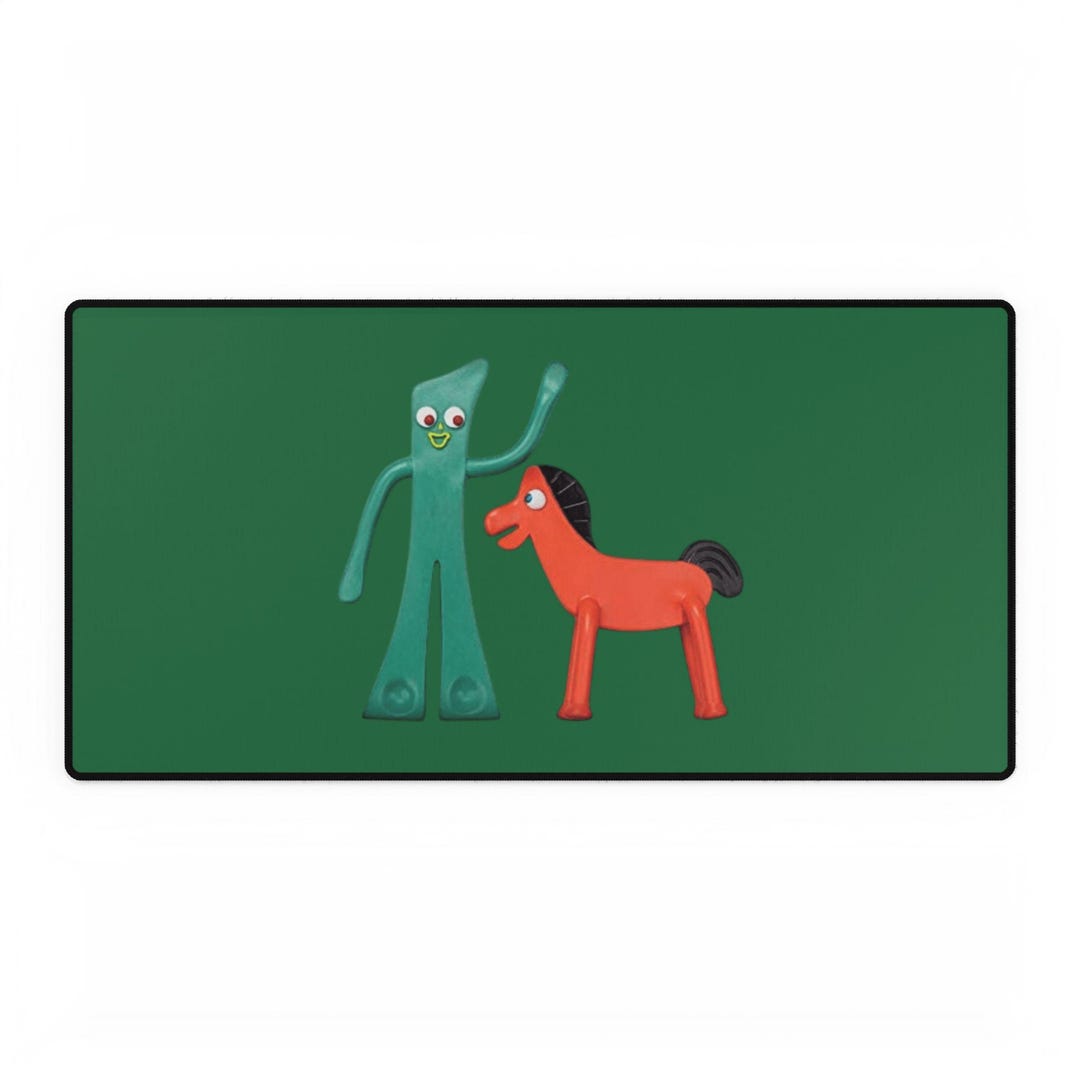 Gumby and Pokey Desk Mat Computer Supplies Office Decor Accessories ...