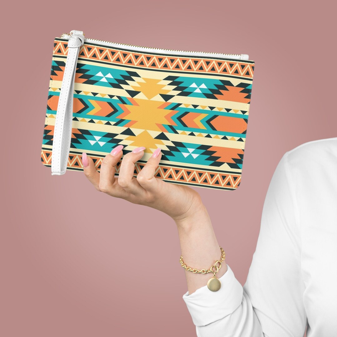 Southwestern Navajo Tribal Native American Aztec Western Clutch Bag ...