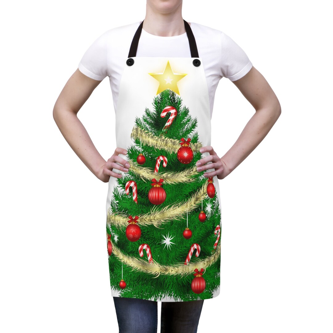 Christmas Tree Apron/santa Holiday Accessories Gifts & - Etsy