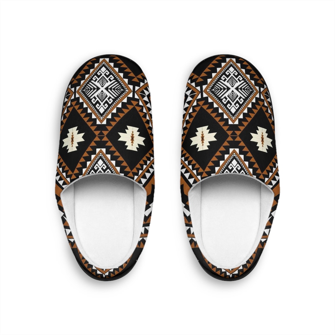 Women's Aztec, Southwestern, Native American, Western, Navajo Slippers ...