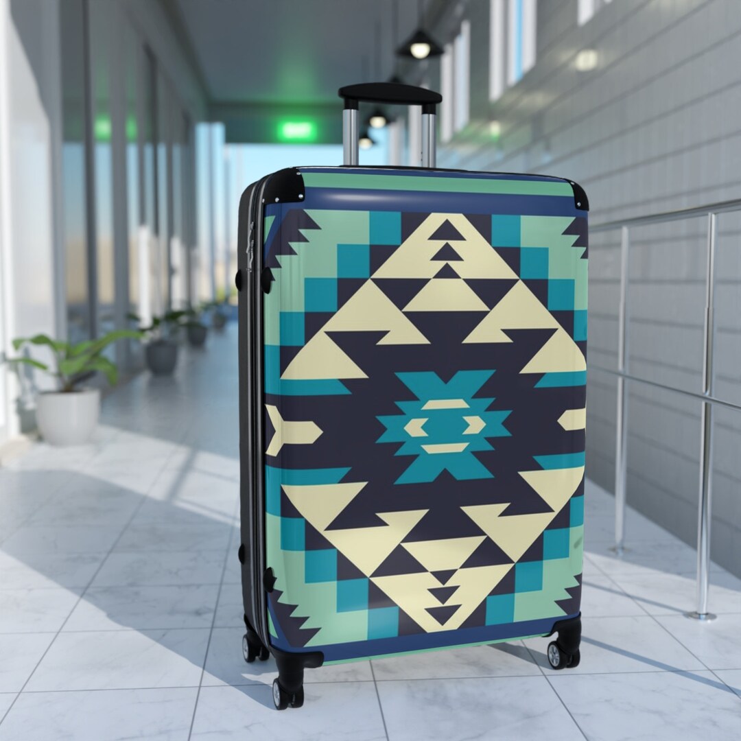 Aztec Suitcase Southwestern Luggage Navajo Travel Decor Native American ...
