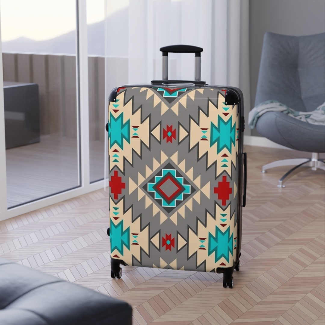 Southwestern, Western, Navajo, Native American, Aztec Suitcase/luggage ...