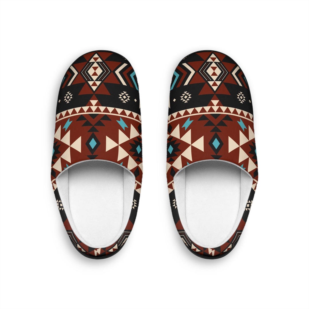 Womens Navajo Slippers Aztec Footwear Southwestern Western House Shoes ...