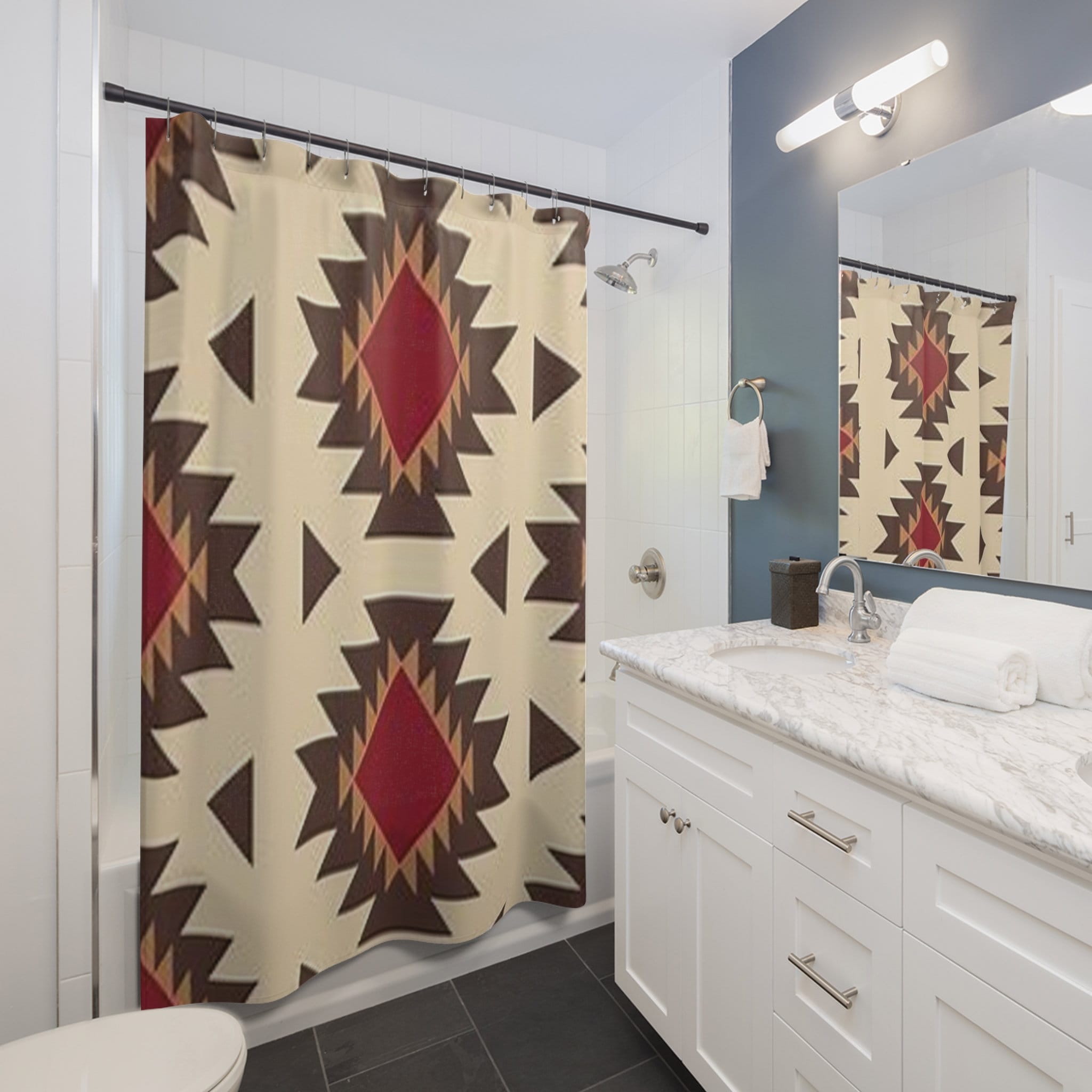 Native American, Southwestern, Aztec, Navajo, Western, Shower Curtain ...