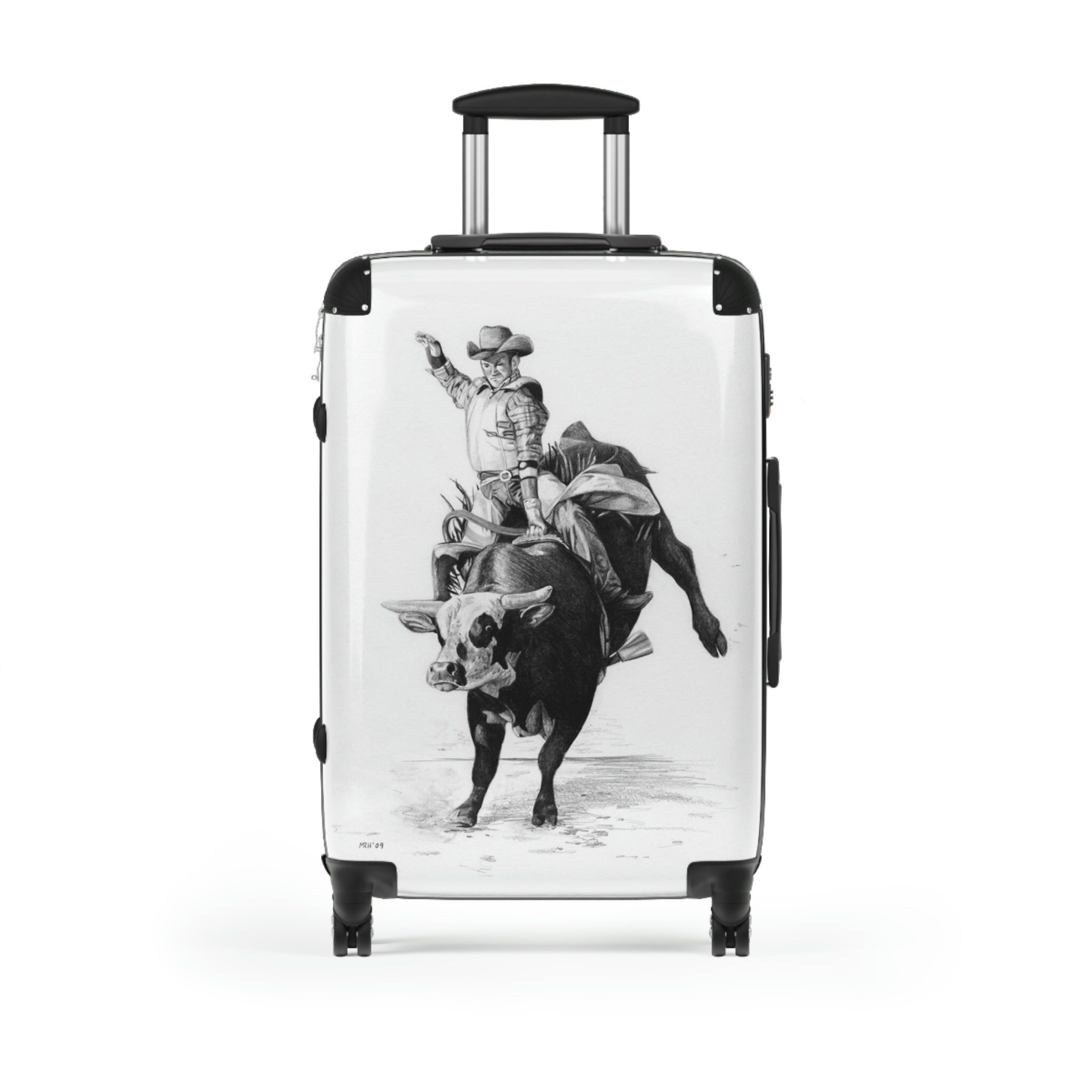 Cowboy Suitcase/rodeo Suitcase/western Luggage/carry All/bucking Bull ...