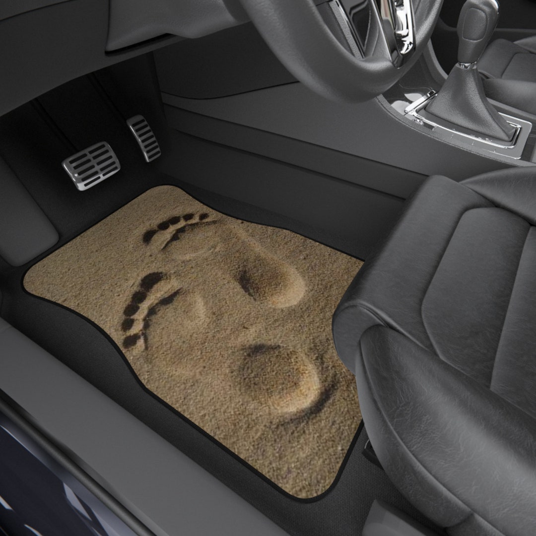 Foot Prints in the Sand Vehicle Floor Mats (4) Auto Parts Decor ...