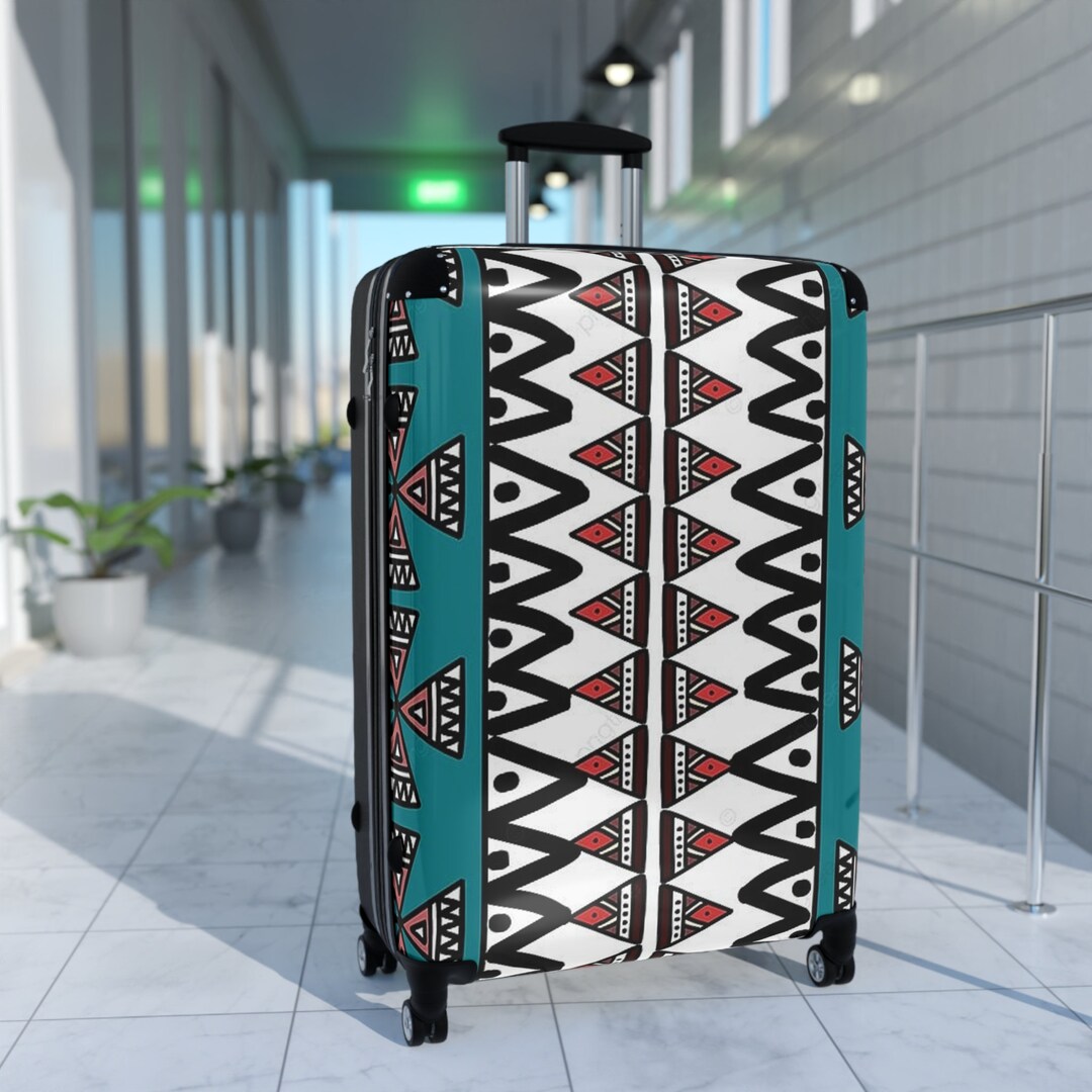 Southwestern, Navajo, Tribal, Native American, Western, Aztec Suitcase ...