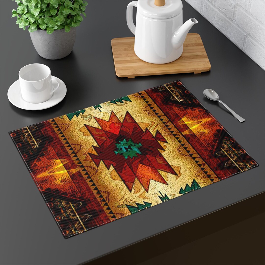 Southwestern Placemat 1pc Table Decor Western Accessories Linens Navajo ...