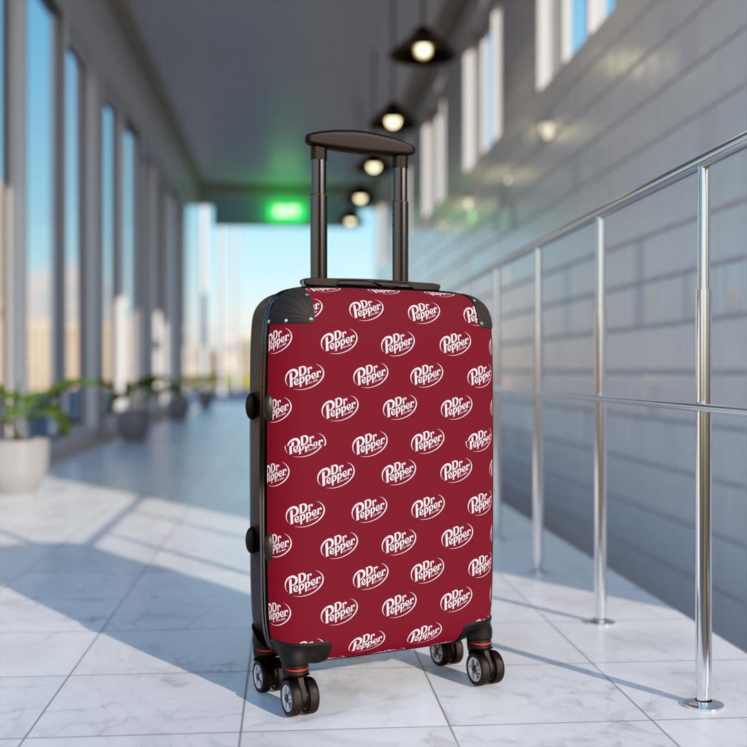 Dr Pepper Suitcase Luggage | Soda Pop Travel Bag Accessories - Etsy