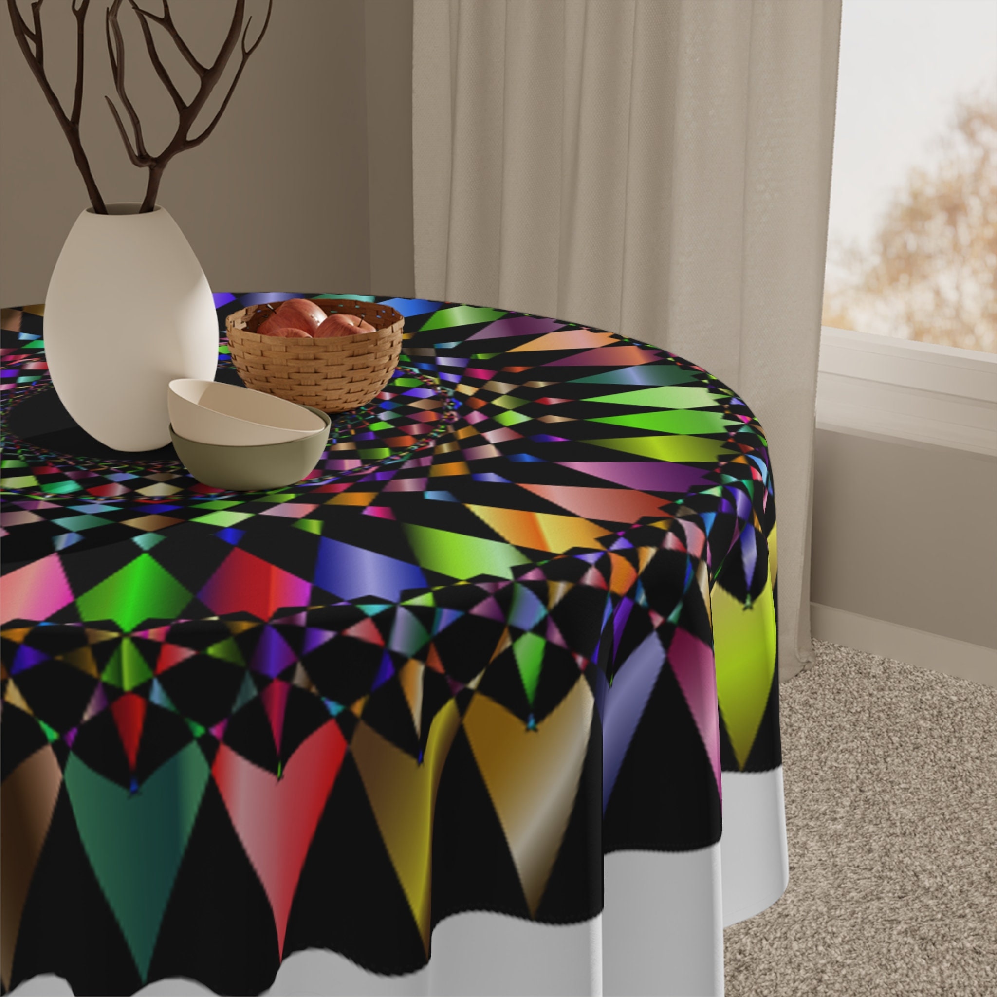 Rainbow Tablecloth Linens Kitchenware & Dining Room Accessories Decor ...