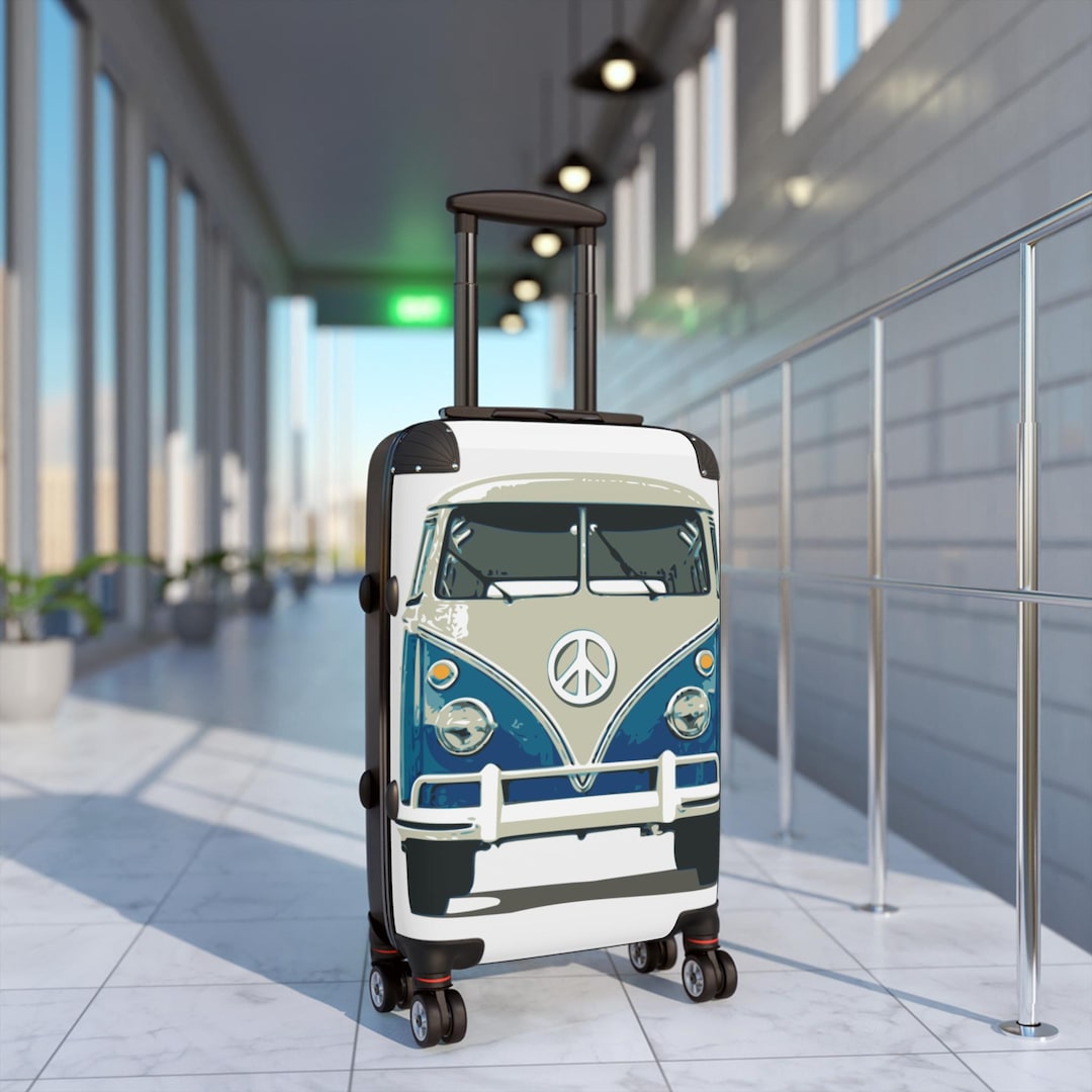 VW Van Suitcase Volkswagen Auto Luggage Decor Accessories Weekender ...
