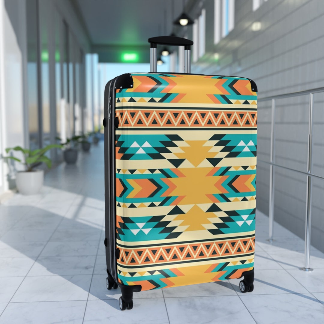 Southwestern, Navajo, Aztec, Tribal, Western, Native American Suitcase ...